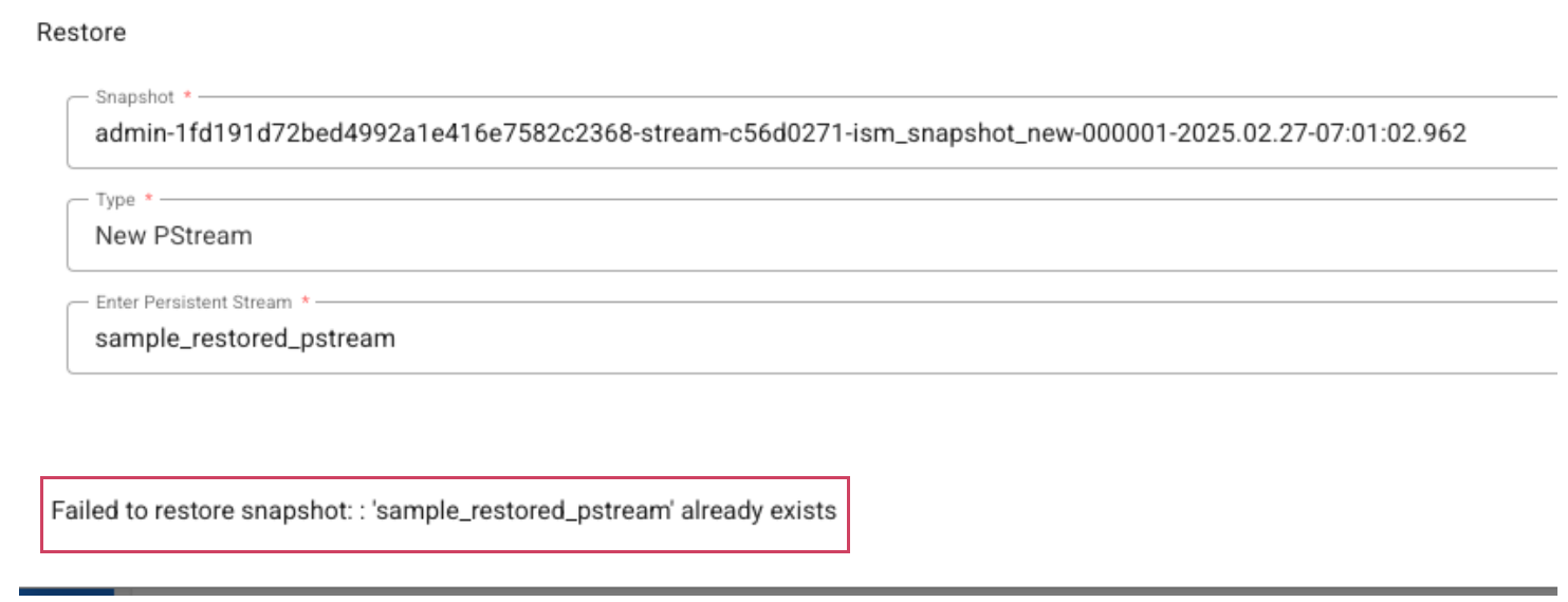 Persistent Streams - RDA Fabric Documentation